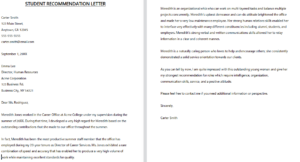 How to write a letter of recommendation for a student [Template ...