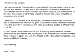 How to write a letter of recommendation for a student [Template ...