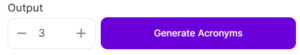 Acronym Generator - WriterBuddy