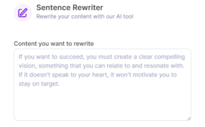 Free AI Sentence Rewriter Tool - WriterBuddy