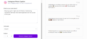 Instagram Caption Generator - WriterBuddy