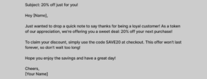How To Write a Discount Offer Email (Templates, Examples & Tips ...