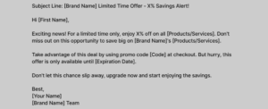How To Write a Discount Offer Email (Templates, Examples & Tips ...