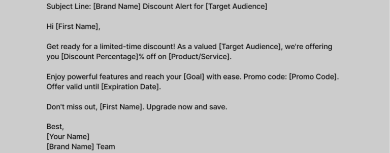 How To Write a Discount Offer Email (Templates, Examples & Tips ...